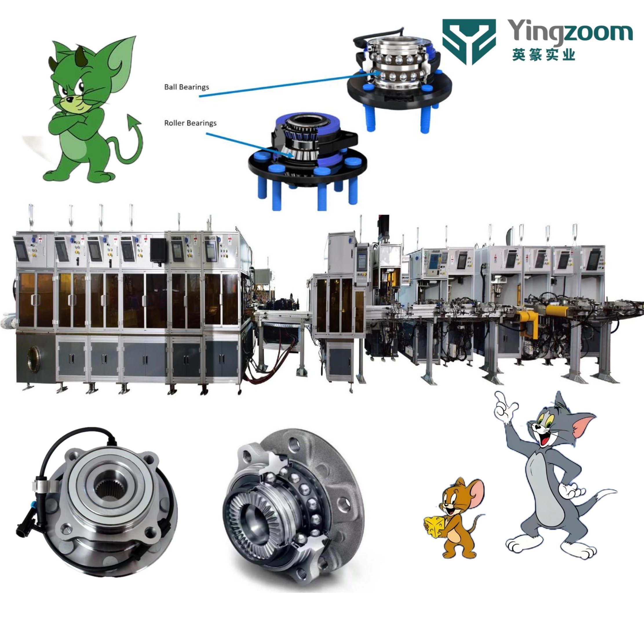 3ND Generation Wheel Hub Unit Assembly Line (Ball, Cone) /End Spline ...